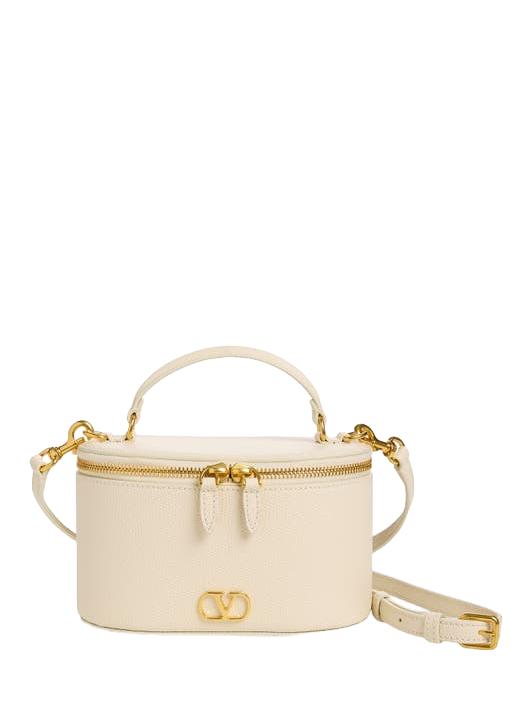 VALENTINO VLOGO Signature Leather Vanity Case